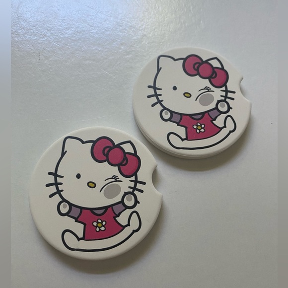 Other | Hello Kitty Car Coaster 2pk | Poshmark